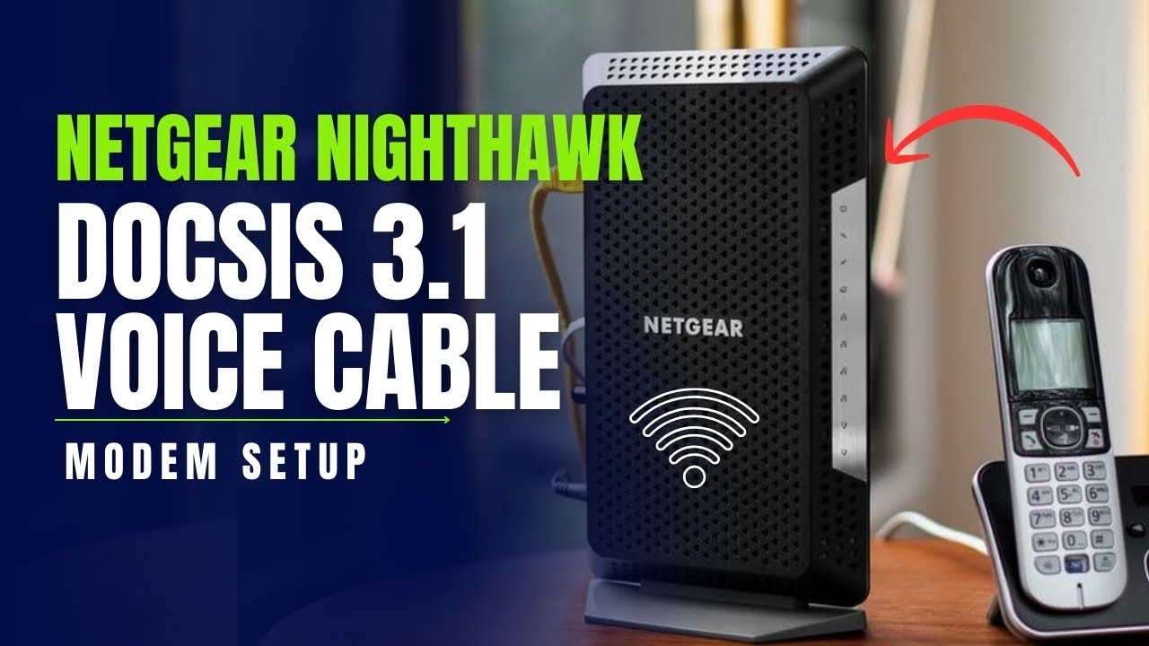 Netgear Nighthawk Docsis 3 1 Voice Cable Modem setup - YouTube