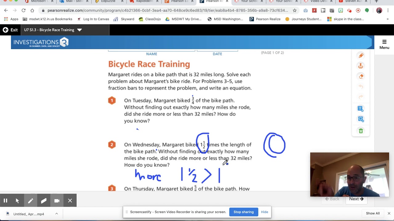 Multiplying Fractions of Whole Numbers - Unit 7 Lesson 1.3 - YouTube