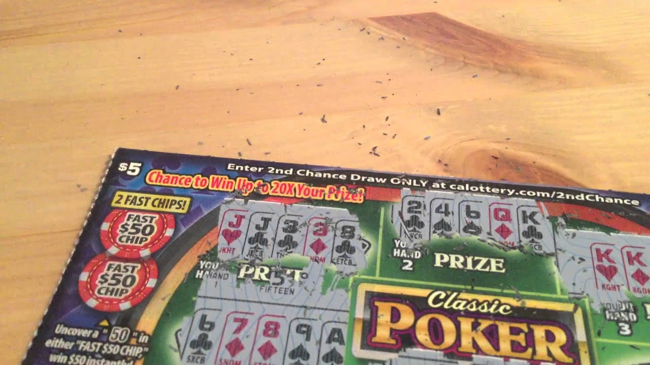 big poker scratch off califonia lottery - YouTube