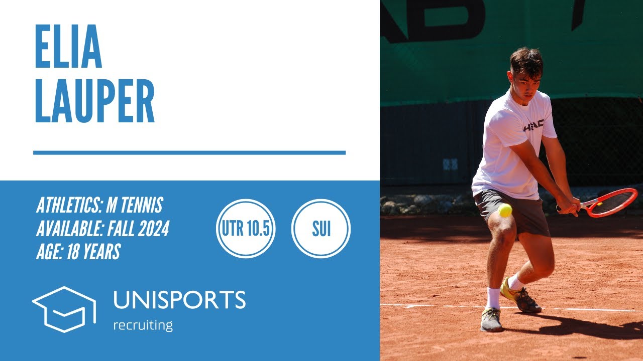 Elia Lauper - College Tennis Recruiting Fall 2024 - YouTube