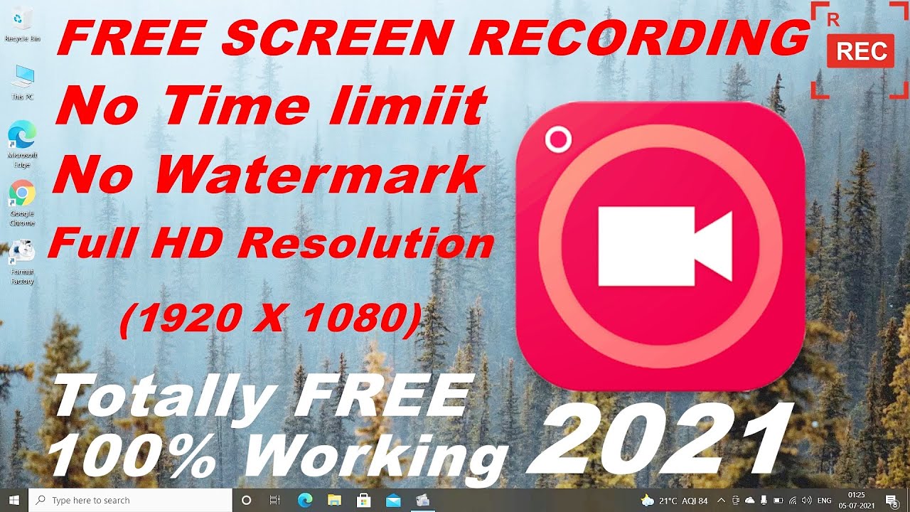 Free Screen Recording/100% Working/Full HD Resolution/Free Screen ...