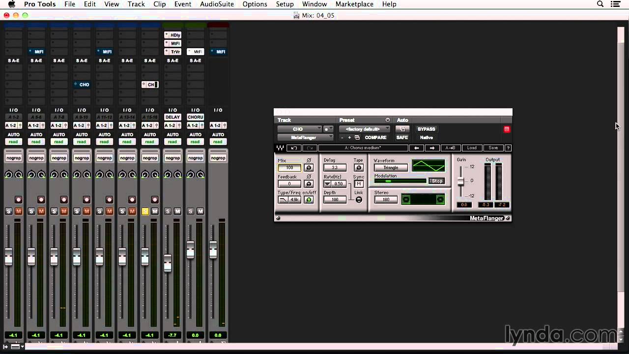 05 05 Flanging effects with MetaFlanger - YouTube