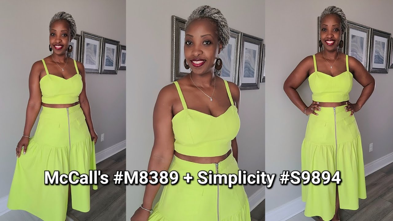 How I made McCall's #M8389 (Skirt) + Simplicity #S9894 (Top) | I LOVE ...