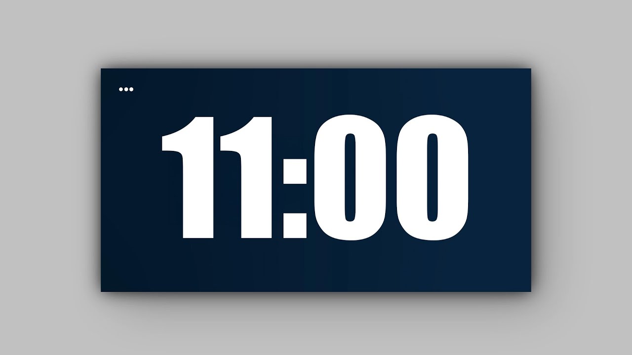 11 Minute Timer - Countdown - YouTube