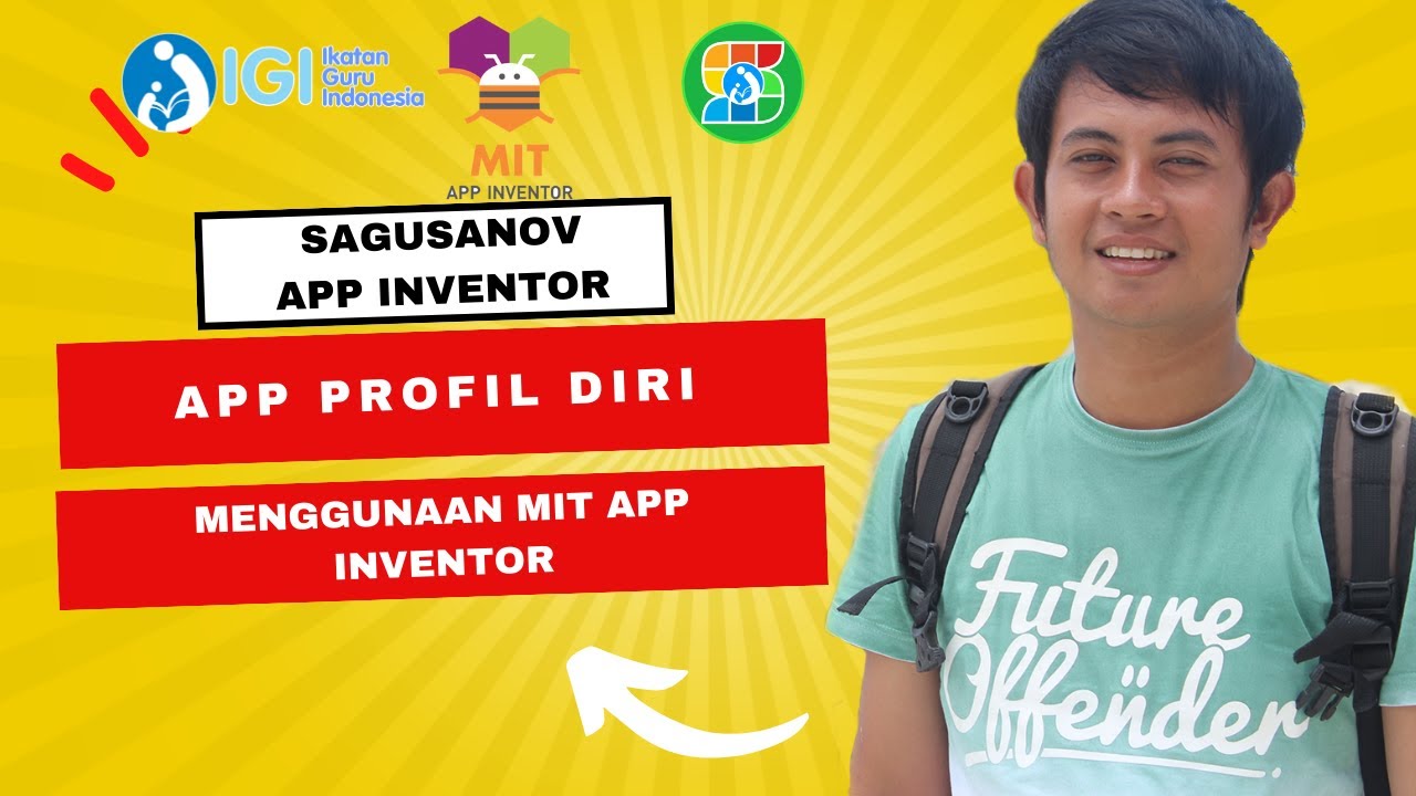 Membuat aplikasi profil diri dengan MIT app inventor - YouTube