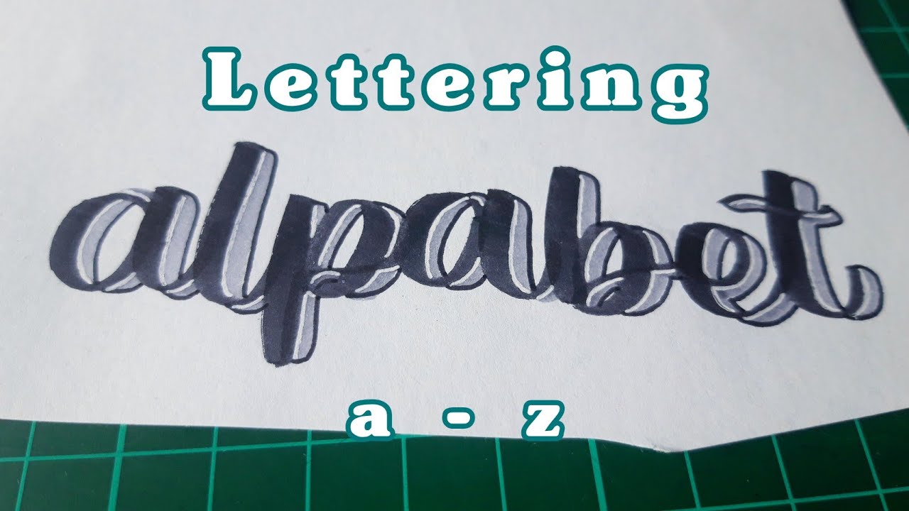 Tutorial Alphabet Lettering Untuk Pemula || athiyyart🇮🇩 - YouTube