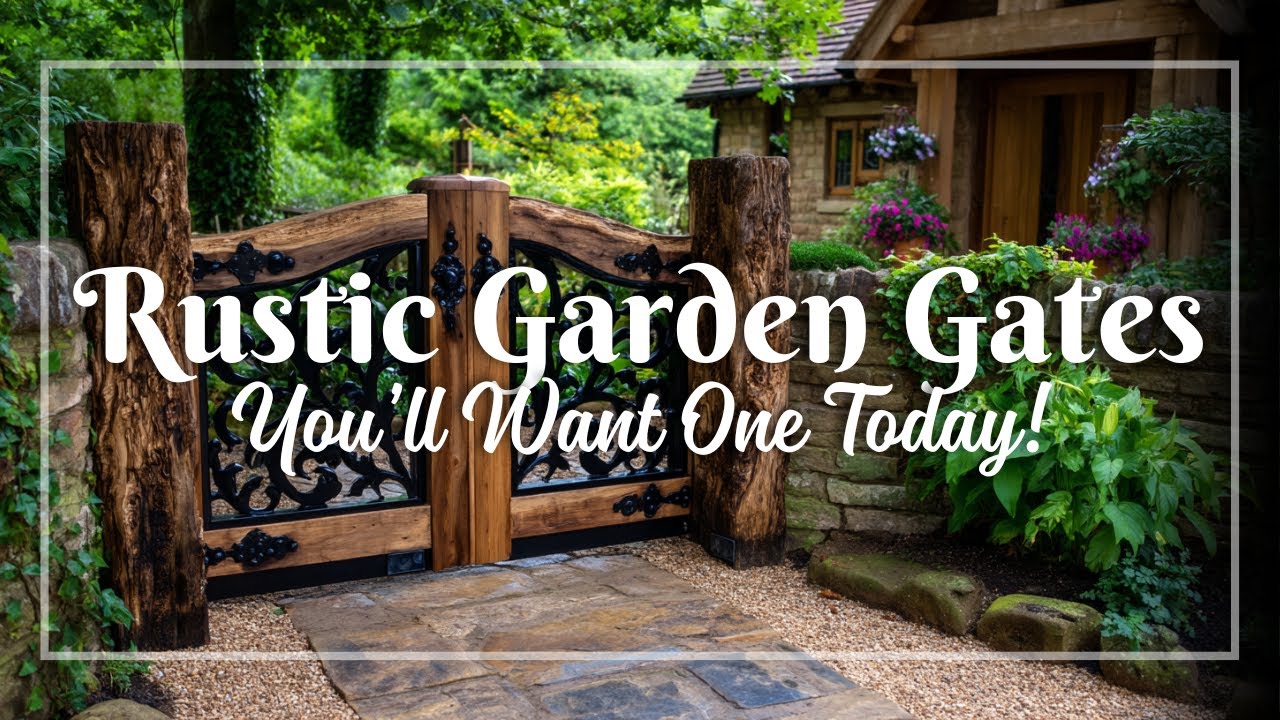 Rustic Garden Gates That Wow 🌿 | Small House Entry Ideas with Timeless ...