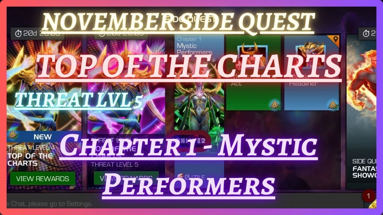 TOP OF THE CHARTS | November Side Quest| Mystic | Both Paths | Week 1 ...