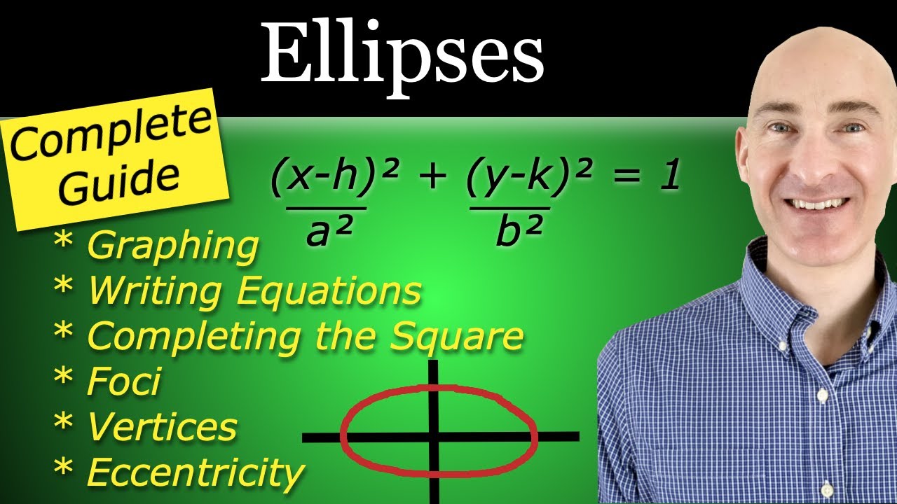 Ellipses Complete Guide (Graphing, Writing Equations, Eccentricity ...