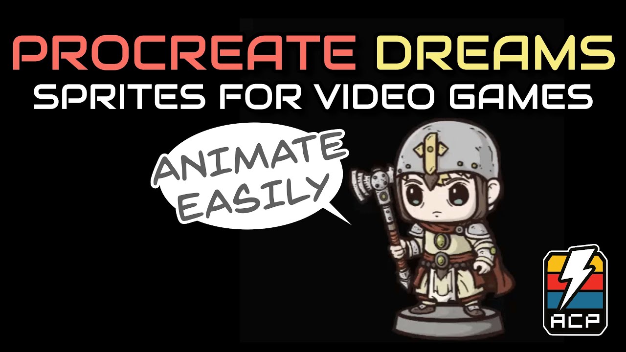 How To Make Procreate Dreams Sprites for Video Games - YouTube