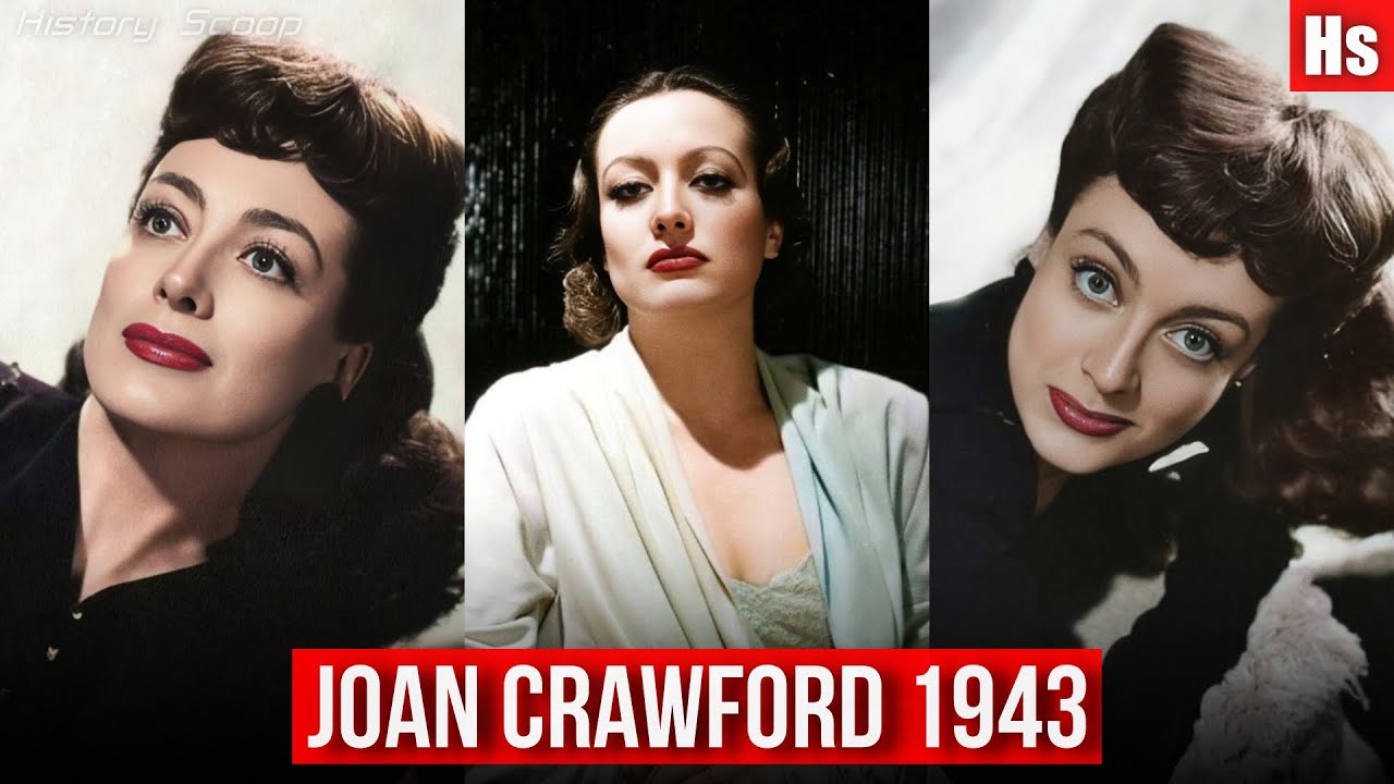 Joan Crawford, Wonderful Photos From 1943 (HD Colorized) - YouTube