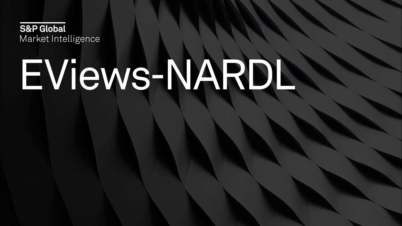ARDL and NARDL in EViews 13 - YouTube