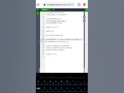 #bold in LaTeX (Overleaf) - YouTube