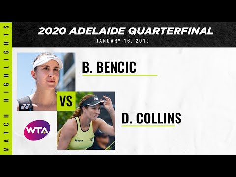 Belinda Bencic vs. Danielle Collins | 2020 Adelaide International Quarterfinal | WTA Highlights