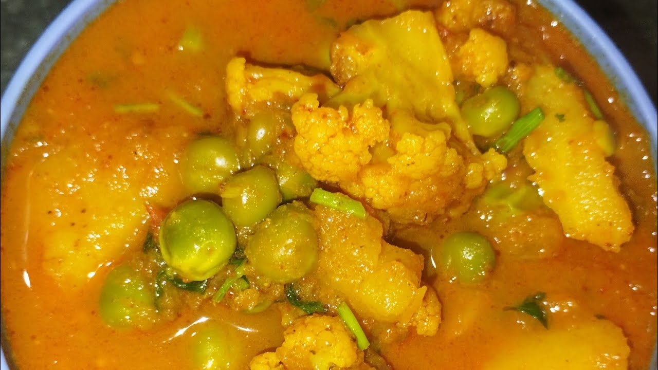 Aaloo Flower Matar ki Tasty Sabji #recipe - YouTube