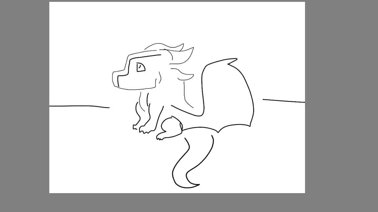 Dragon Wagging Tail- Animation - YouTube