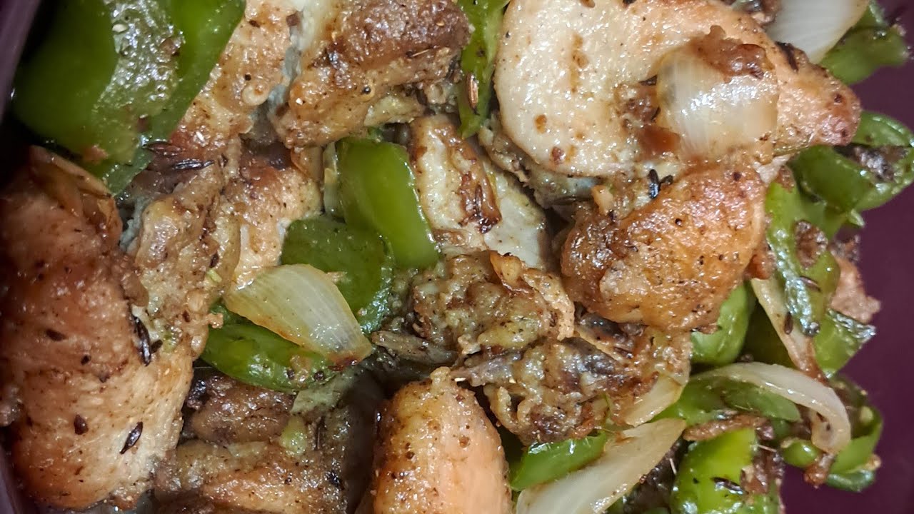 Chilly chicken dry /Shimla mirch chicken recipe - YouTube