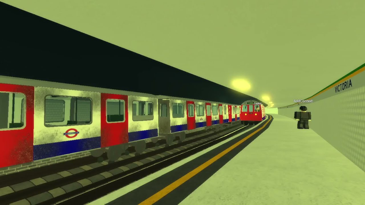 Roblox District Line: A C Stock in test departing Victoria - YouTube