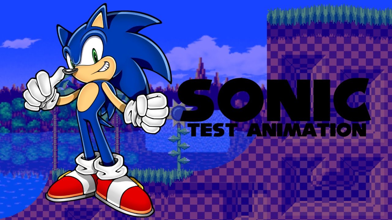 Sonic sprite animation Test - YouTube
