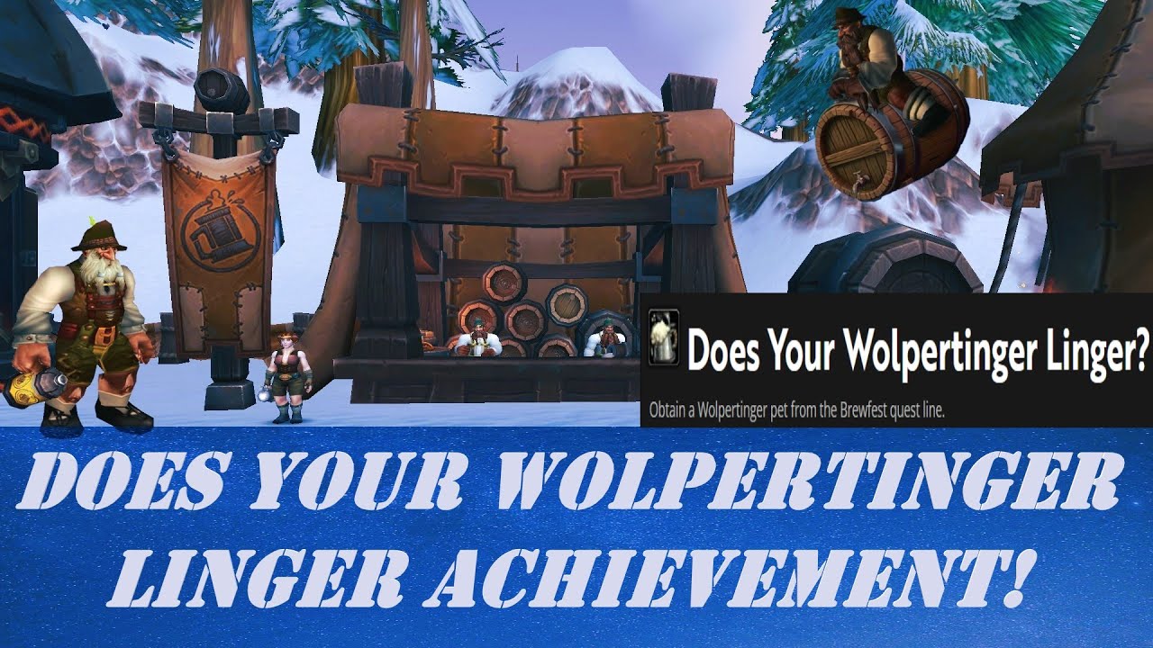 Does Your Wolpertinger Linger Achievement | Brewfest Event | Alliance ...
