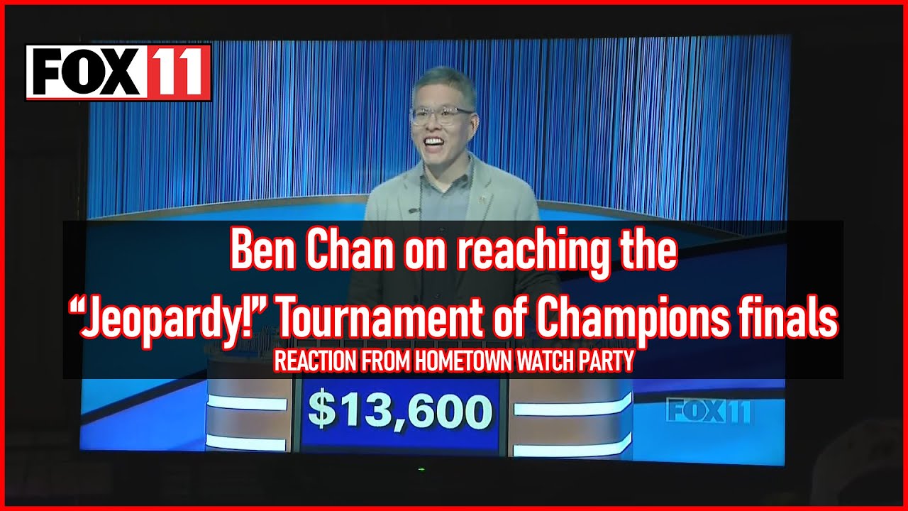 Ben Chan watches his "Jeopardy!" Tournament of Champions semifinal win ...