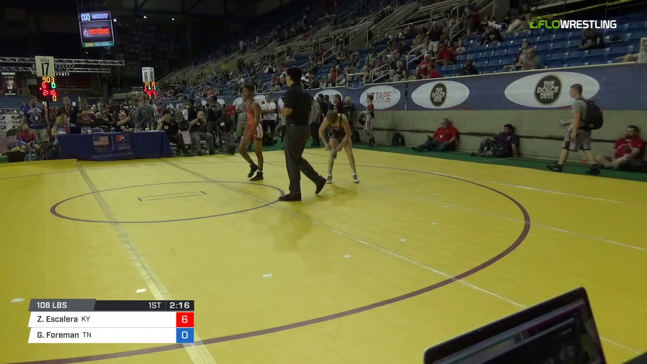 Cadet FS 106 Round of 32 - Zeke Escalera (KY) vs. Garrett Foreman (TN ...