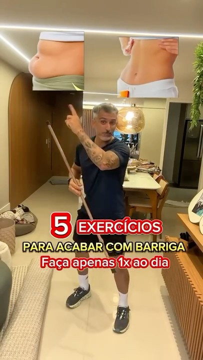 Para acabar com barriga de pochete - YouTube