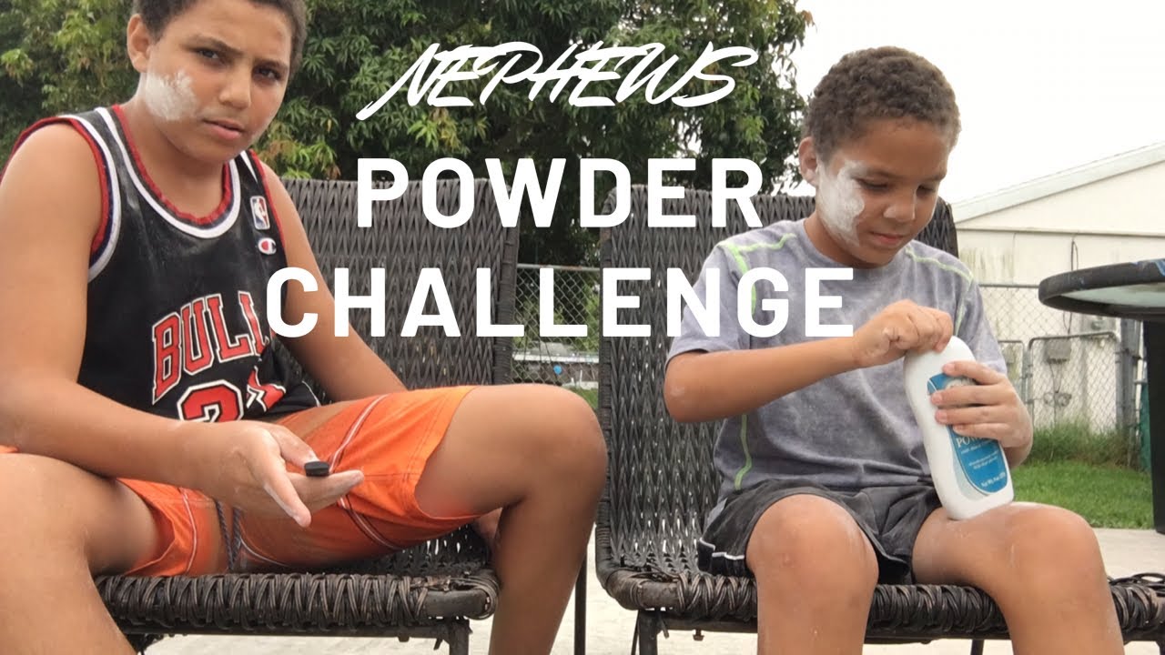 POWDER CHALLENGE #PowderChallenge | Nephews decided to give a go! - YouTube