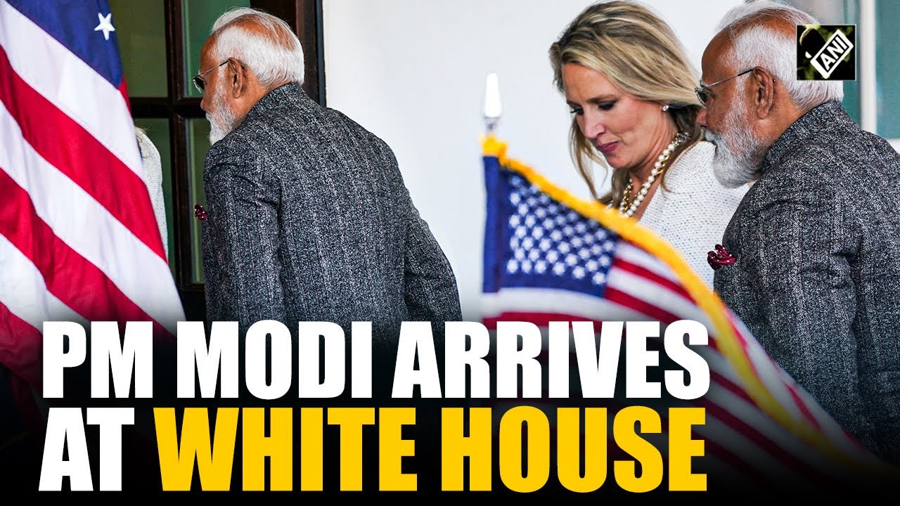 Prime Minister Narendra Modi arrives at The White House to meet ...
