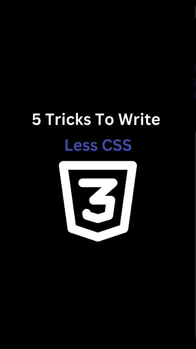 5 Tricks to write less CSS 📌 #shorts #programming #coding #webdevelopment - YouTube