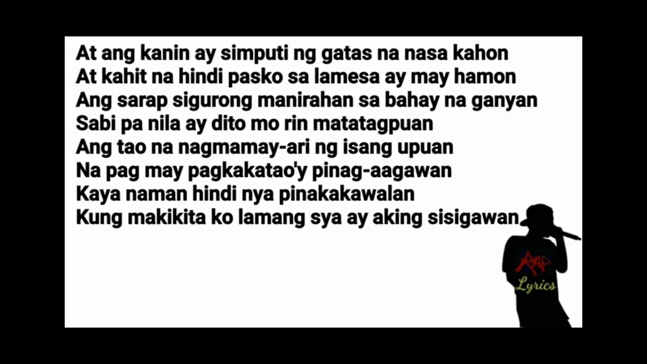 Upuan song with (Lyrics)Tagalog song - YouTube