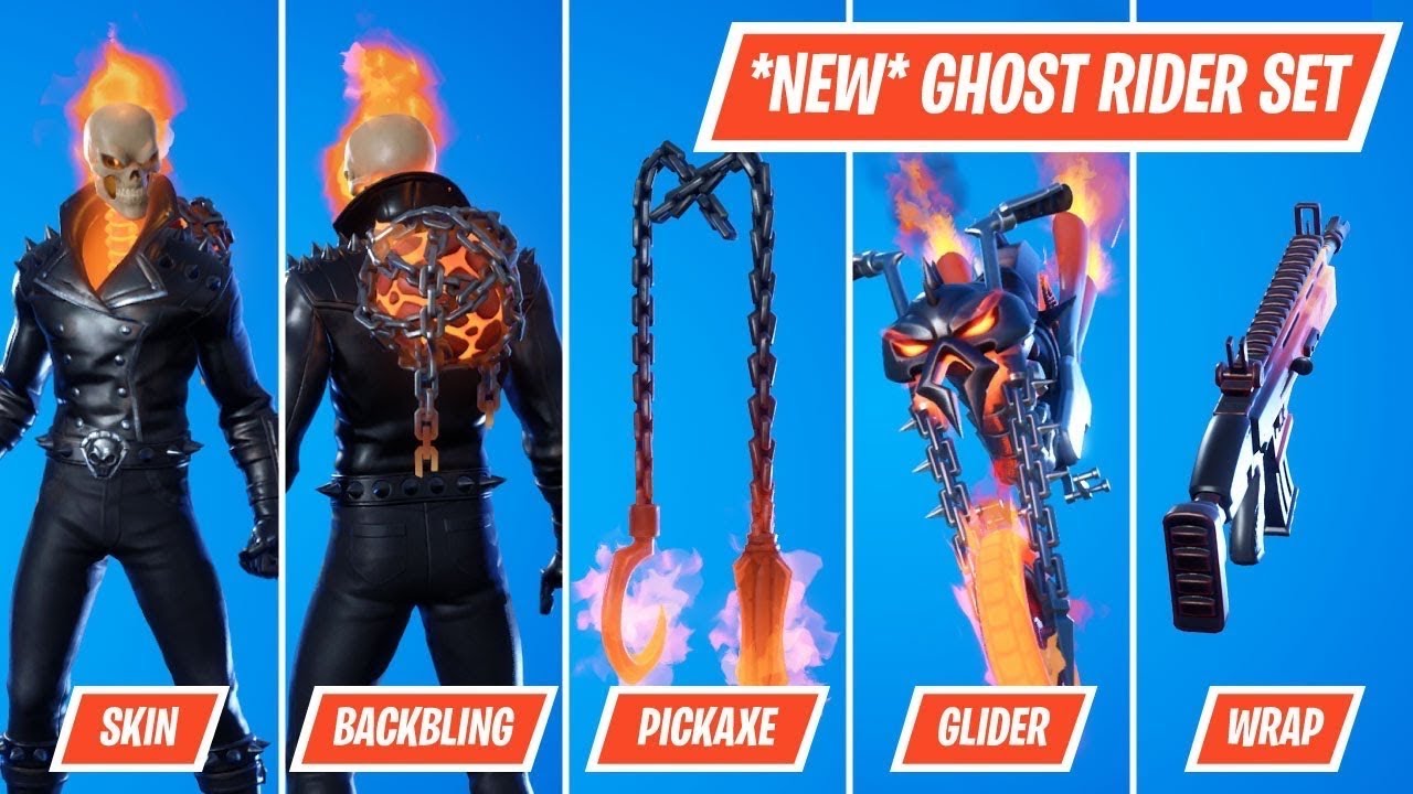 Ghost Rider pickaxe Fortnite - YouTube