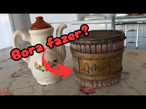 DIY DE UM LINDO POTE RÚSTICO | PASSO A PASSO, BORA FAZER? - YouTube