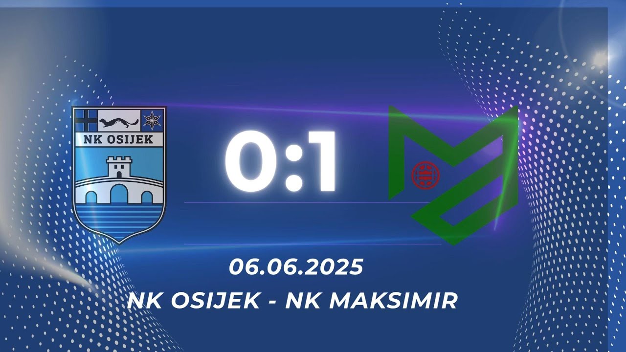 NK OSIJEK - NK MAKSIMIR 0:1 - YouTube