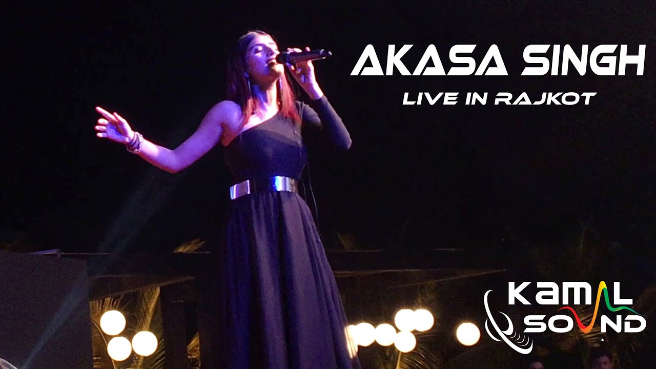 AKASA SINGH | LIVE CONCERT | RAJKOT #KAMALSOUND #Stagesetup #JBLVERTECH ...