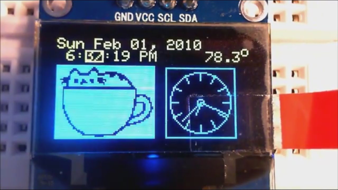 Ds3231 Oled Clock With 2 Button Menu Setting And