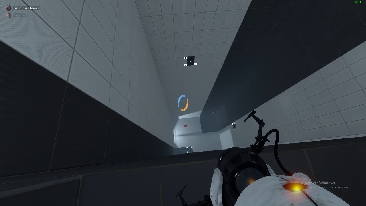 Portal 2 | The long fall boot testing chamber - YouTube