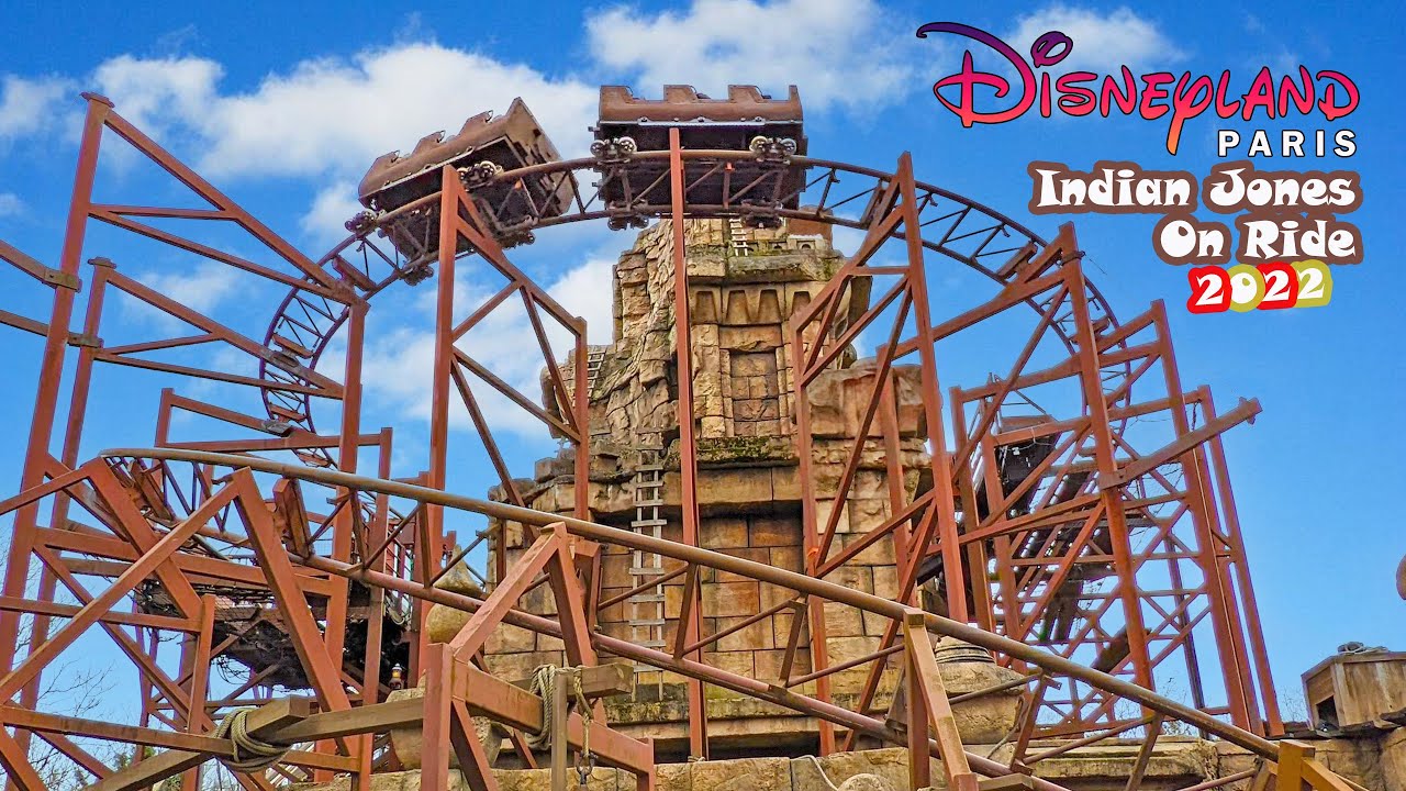 Indiana Jones and the Temple of Peril Front Row POV at Disneyland Paris ...
