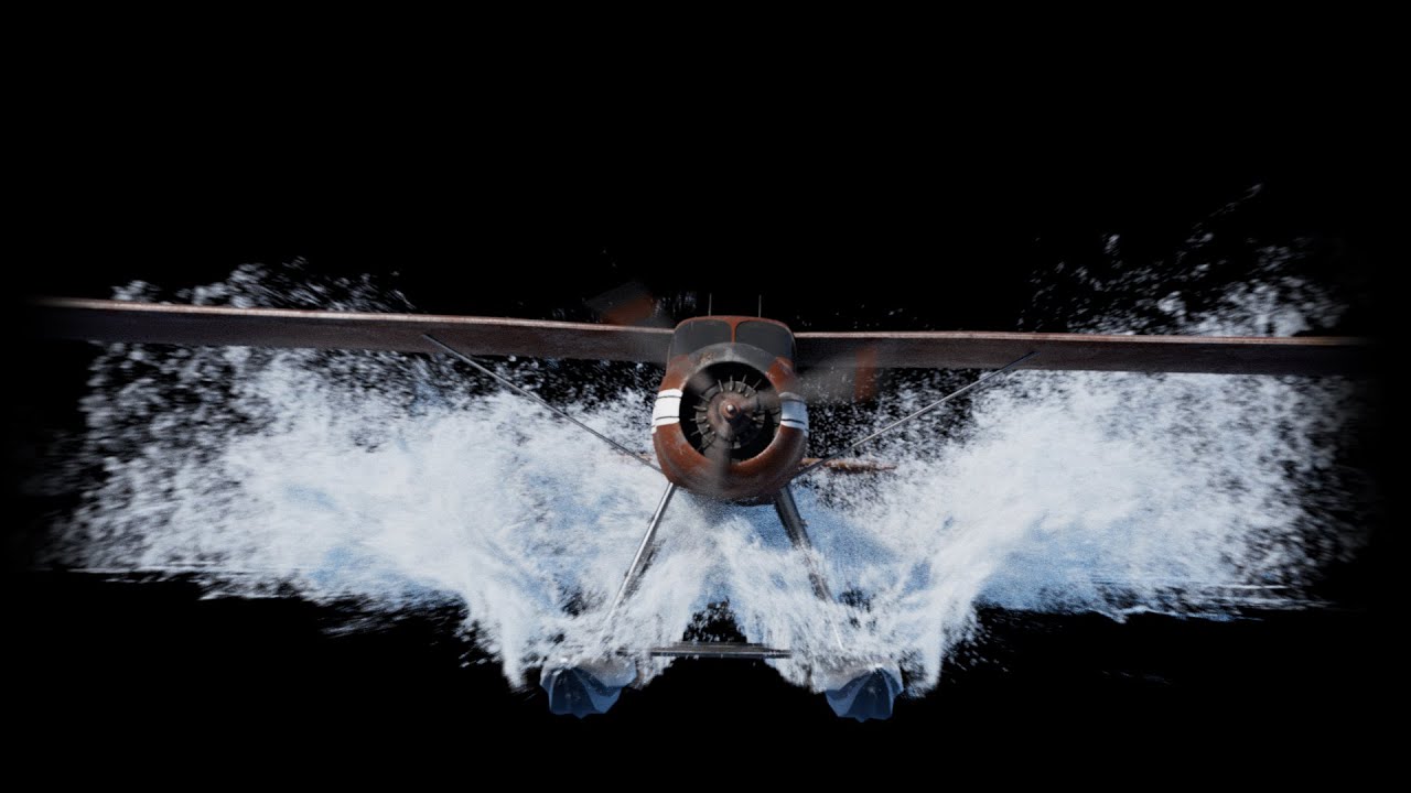 Seaplane landing - Flip simulation created with SideFX Houdini ...