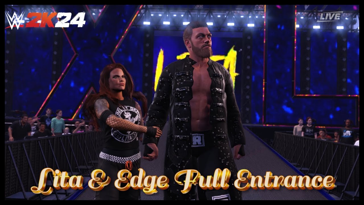 Lita & Edge Full Entrance | WWE2K24 . #wwe #wwe2k24 - YouTube