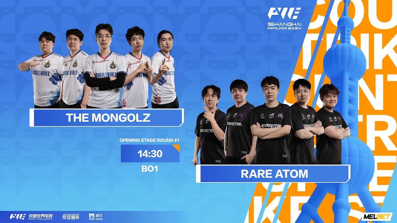 MN CAST THE MONGOLZ vs RARE ATOM SHANGHAI MAJOR 2024 OPENING STAGE DAY #1 - YouTube