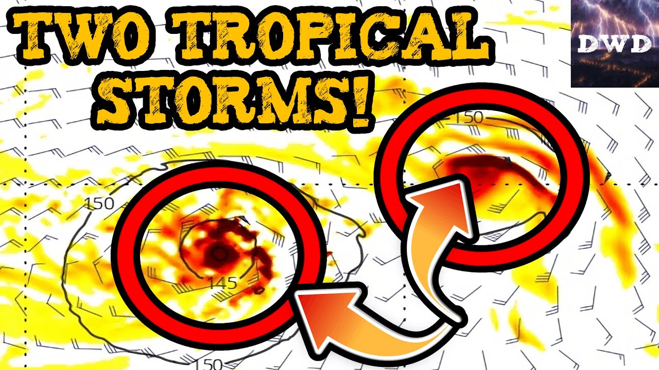 TWO Tropical Storms Develop In The Atlantic! - YouTube