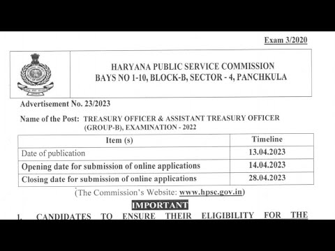 HPSC TO & ATO (Treasury Officer & Assistant Treasury Officer) Apply ...