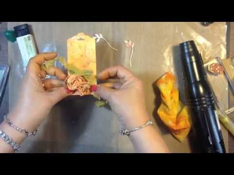 Stampin' Up! Video Tutorial Mixed Media Easter Tag - YouTube