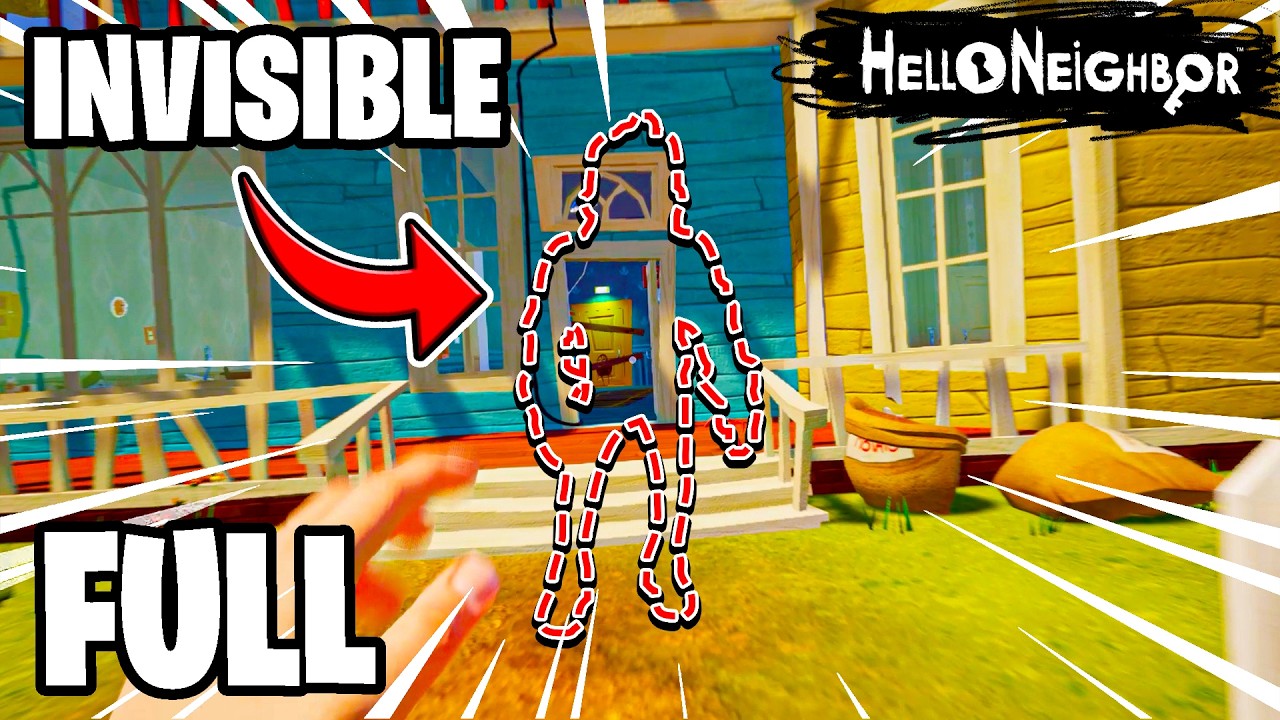 INVISIBLE NEIGHBOR CHALLENGE in Hello Neighbor! (Full Game) - YouTube