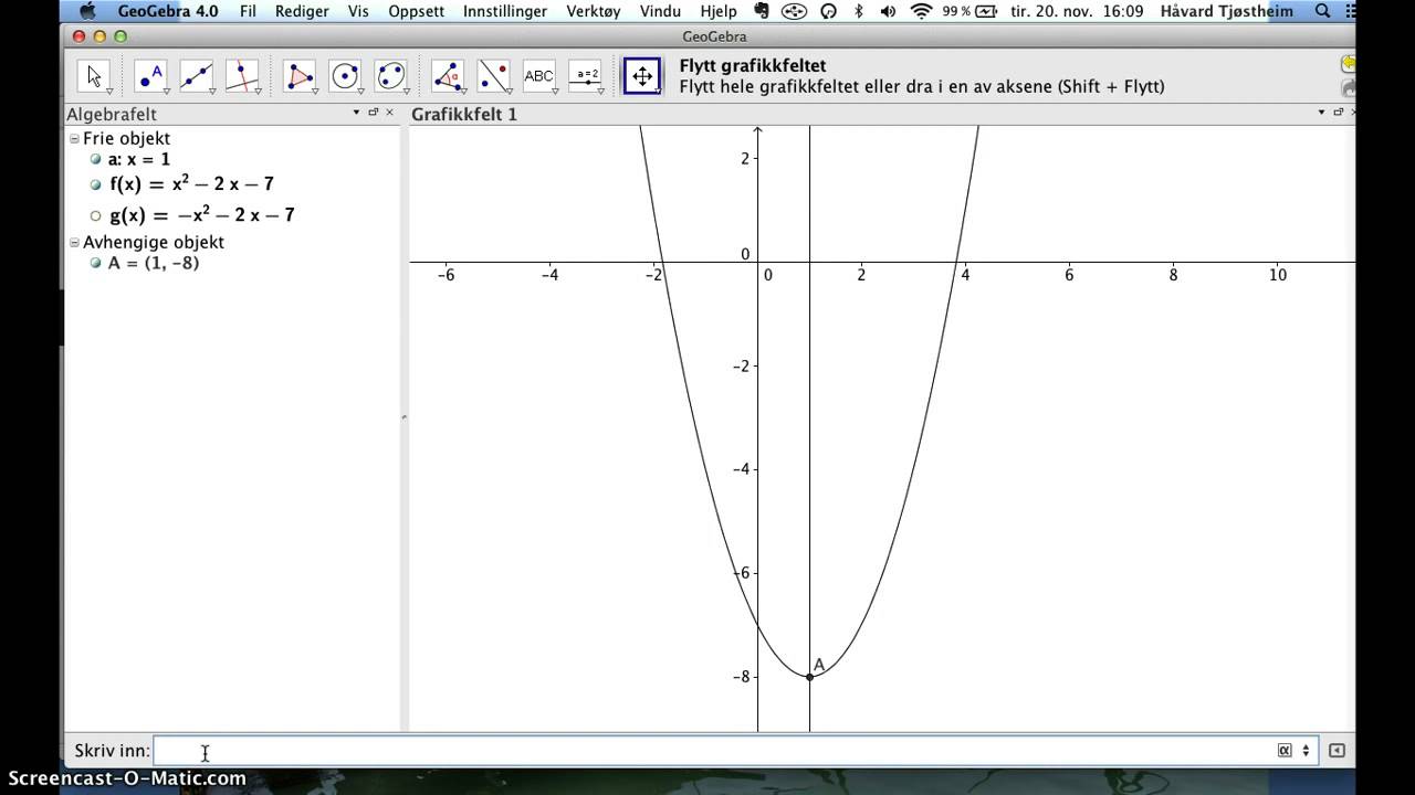 Matematikk 1T Polynomfunksjoner i GeoGebra - YouTube
