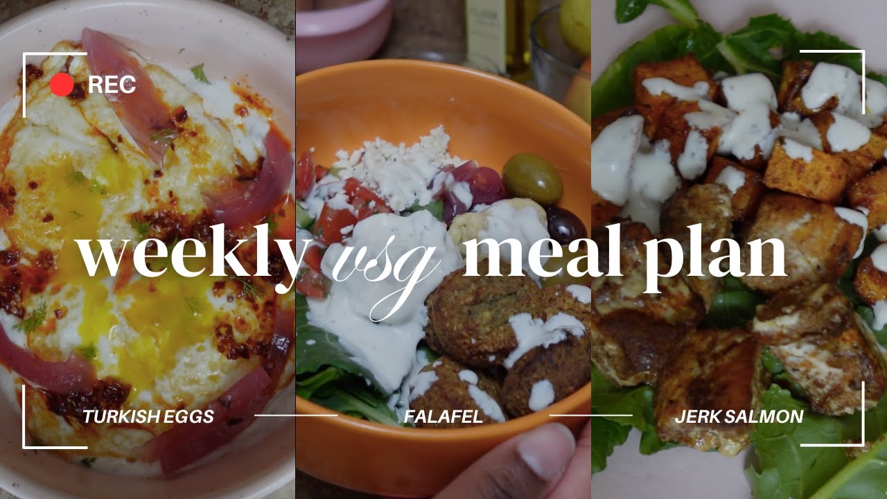 weekly vsg meal plan 🌿 | a light meal plan for a lazy week. turkish ...