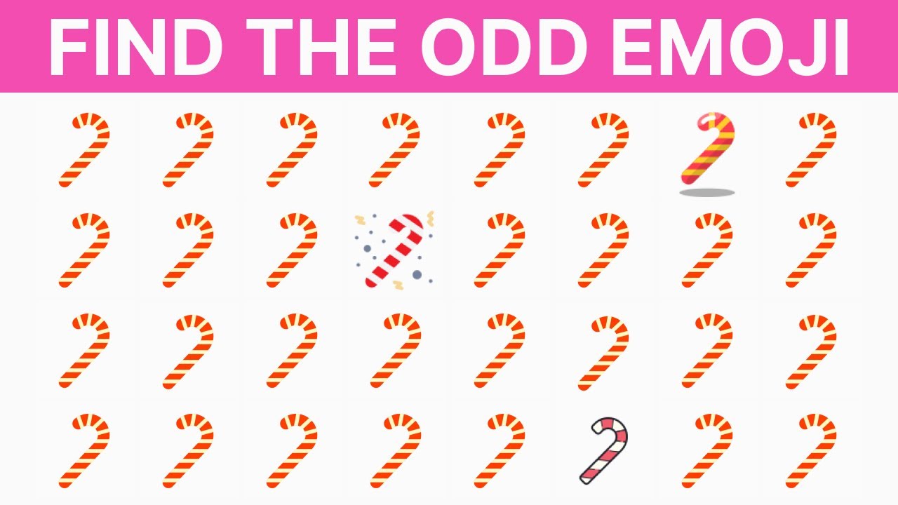 Find The Odd Emoji candy #163 - Very difficult level by Imis - YouTube