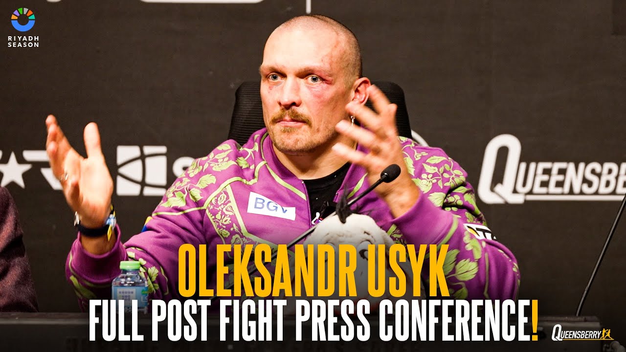 Oleksandr Usyk Post Fight Press Conference - YouTube