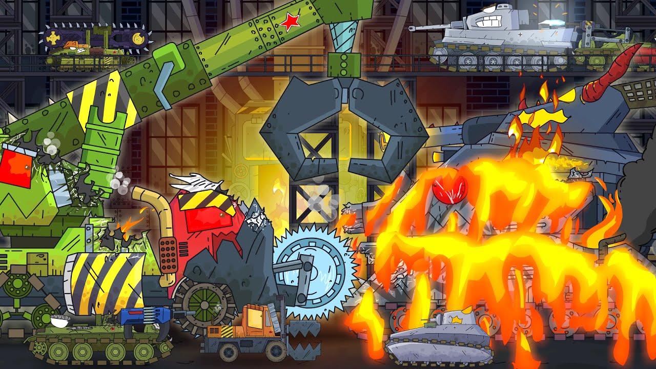 THE FINALE OF THE ENGINEERING MONSTER'S BATTLE FOR THE PLANT - Cartoons ...